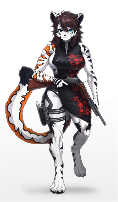 Emily With Different Rare Firearms Art By Pgm R Furrieswithguns