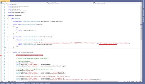 Azure Redis 缓存云服务Worker Role中调用StackExchange Redis遇见莫名异常 RedisConnectionException