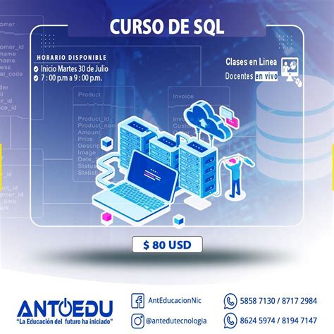 Sql Cursosql Especializacionsql Gestióndedatos Basededatos Ant