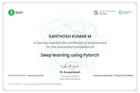 Deeplearning Pytorch Ai Healthcare Guvi Datascience