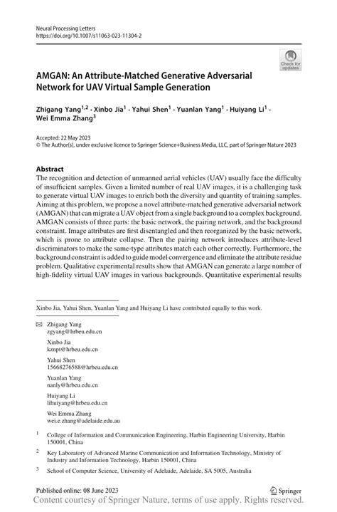 Amgan An Attribute Matched Generative Adversarial Network For Uav Virtual Sample Generation