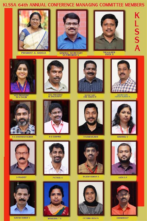 നിർവ്വാഹക സമിതി കെ എൽ എസ് എസ് എ