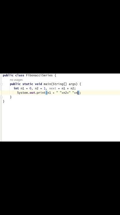 Fibonacci Series Program In Java Generate And Print Fibonacci Series Using For Loop In Java