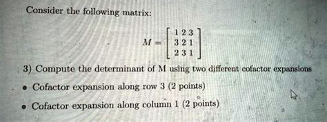 solved consider the following matrix 1 2 3 3 2 [ 2 3 [ compute the