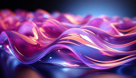 Premium AI Image Big Data Visualization Abstract Wave