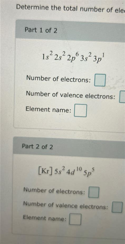 Solved Determine The Total Number Of ElePart Of Chegg Com