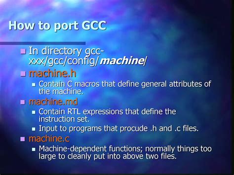 Build Gcc Cross Compiler For A Specify Cpu Ppt Download