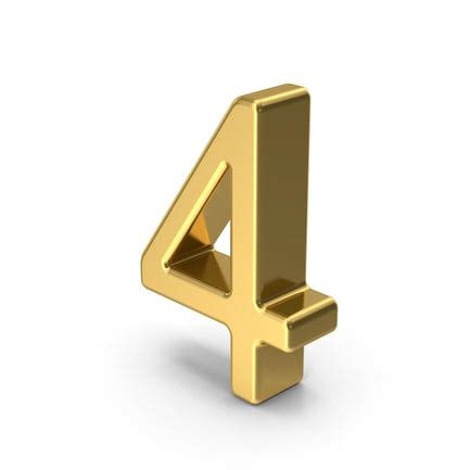 Number 4 3d Incl Digit And Number Envato