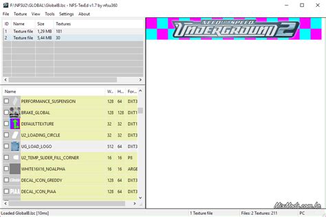 NFS TexEd V1 7 Texture Editor Tutorial MixMods Mods Para GTA SA E Outros