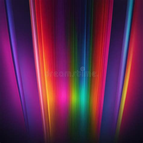 Stylish Rainbow Background And Texture Abstract Rainbow Curved Lines Waves On Multi Colored