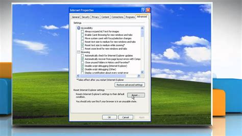Internet Properties How To Stop Internet Explorer From Forcibly