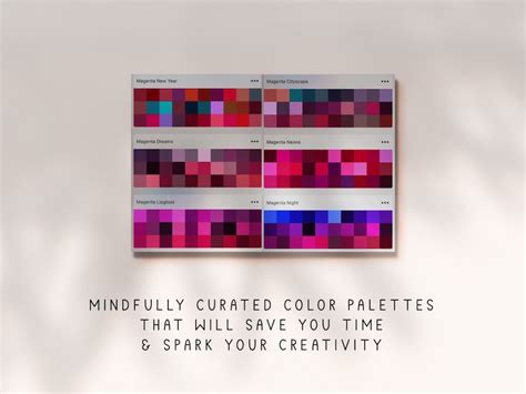 6 Procreate Color Palettes 2023 Color Palette Jewel Tones Etsy