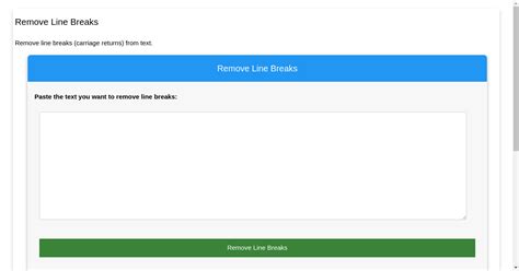 Online Line Break Remover Remove Line Breaks Carriage Returns From Text