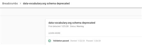 How To Fix The Data Vocabularyorg Schema Deprecated Warning Error