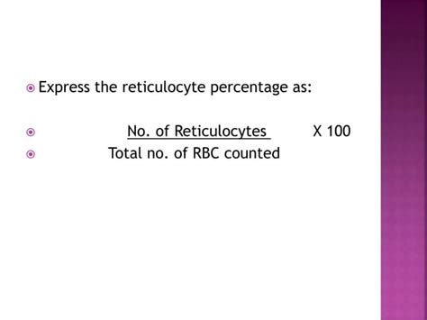 Determination Of Reticulocyte Count Copypptx Determination Of Reticulocyte Count Copypptx