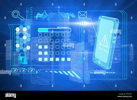 Composite Image Of Security Interface Stock Photo Alamy