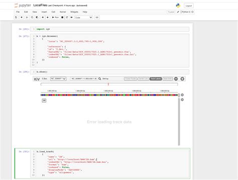 Error Loading Track Data In Jupyter Notebook When Trying To Load
