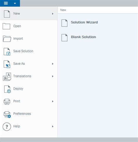Winshuttle Composer Übersicht über Die Benutzeroberfläche