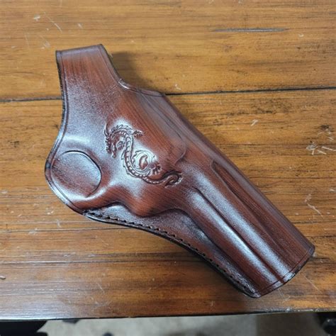Colt Revolver Holster Leather Cross Draw Holster Fits Colt Python Colt Grizzly Colt King Cobra