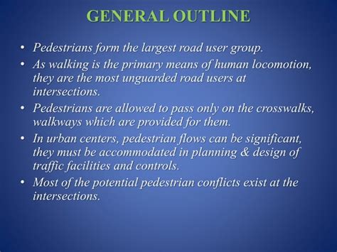 Pedestrian Level Of Service For Crosswalks At Urban Intersections Ppt