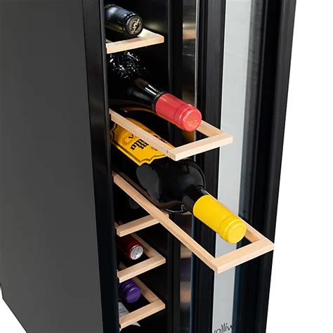 Willow W15wcb 20l Under Counter Wine Cooler With Space For 7 Bottles Black