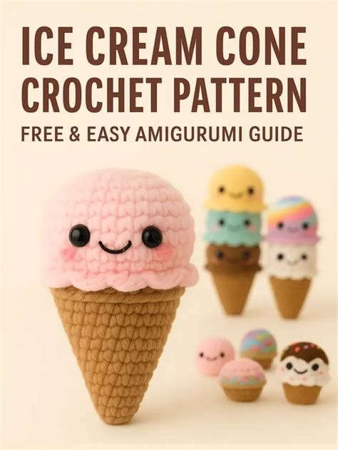 Ice Cream Cone Crochet Pattern 1 Free And Easy Guide