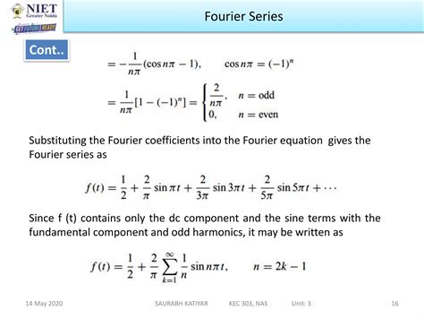 Network Analysis And Synthesis Fourier Series Pptx