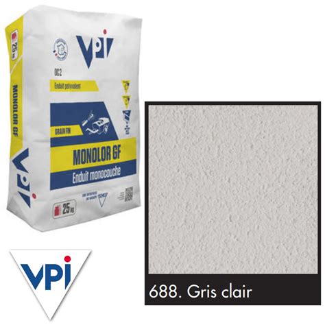 Vpi Monocal Gm 688 Gris Clair 25kg Pinks Insulation And Drylining