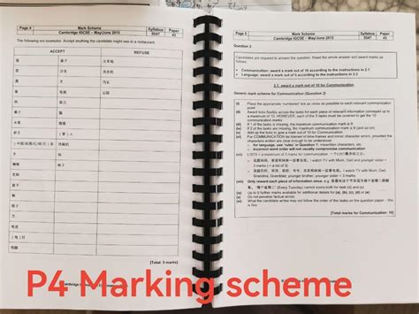 Igcse 0547 Foreign Language Mandarin Chinese 10 Years Past Year Paper With Marking Scheme