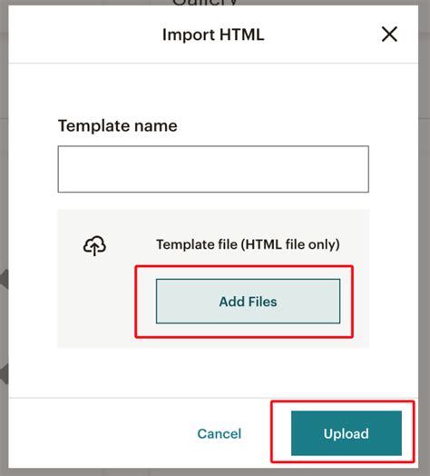 Use Una Versión Html De Su Diseño En Mailchimp O Outlook Base De