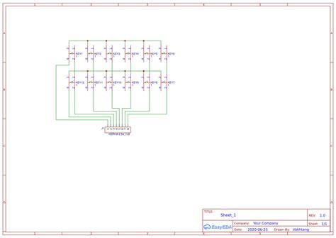 Matrix Keyboard Easyeda Open Source Hardware Lab