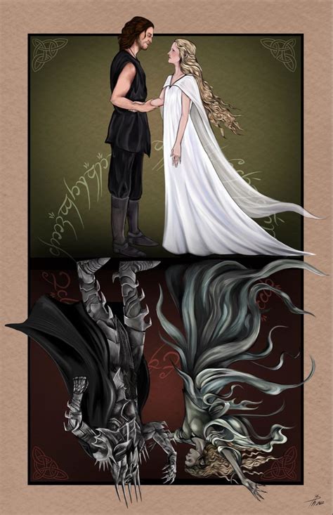 Galadriel And Sauron Halbrand By Ladyhedi The Hobbit Lord Of The Rings Lotr Art
