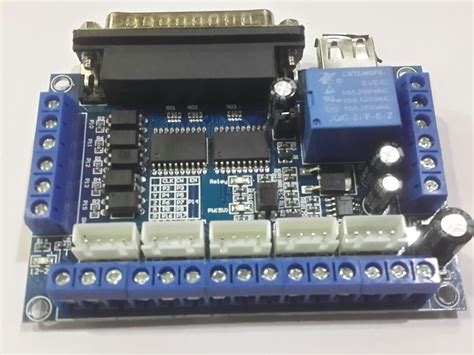 MACH Interface Board CNC Axis With Optocoupler For Stepper Motor Driver And USB Cable Rajiv