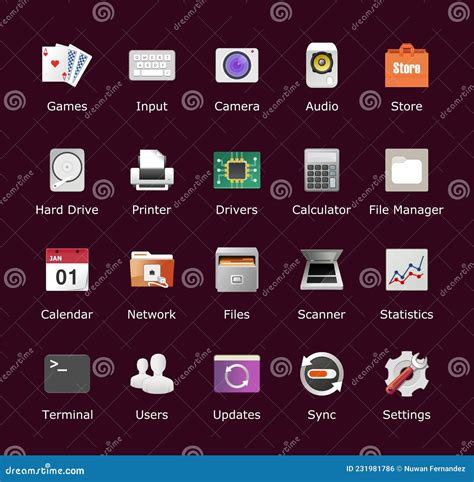 Ubuntu Icon Pack Linux Inspired Theme Desktop Icons Mobile Smartphone Customization Element