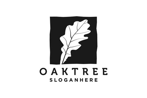 Oak Leaf Tree Logo Design Vector Graphic By Rahmatumar971 Creative Fabrica