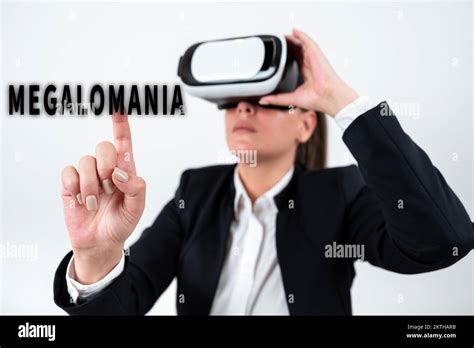 Hand Writing Sign Megalomania Business Concept Mental Illness That Is