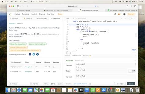 Rachita Nangalia On Linkedin Codingchallenge Day25 Java Removeelement Mergesortedarray