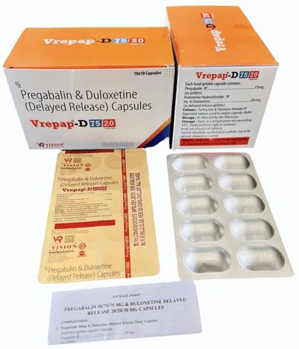 Pregabalin And Duloxetine Capsules At Best Price In Yamuna Nagar