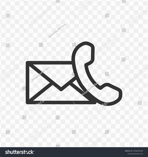 Vector Illustration Phone Message Icon Dark Stock Vector Royalty Free 2058541292 Shutterstock