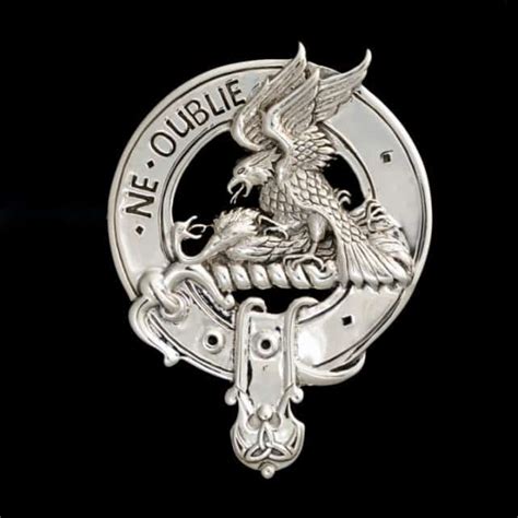Clan Graham Clansmans Crest Badge 925 Sterling Silver ⋆ Celtic Jackalope