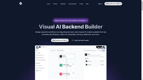 eachlabs ai powered backend for your applications b12