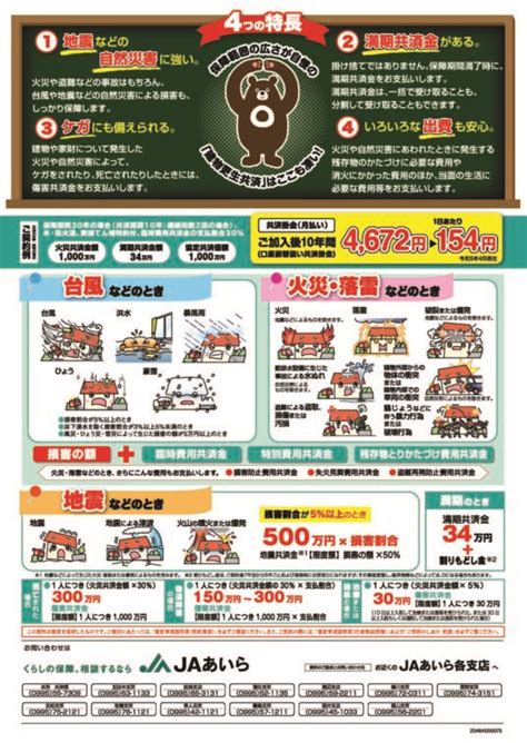 Ja共済より建物更生共済お見積りキャンペーンのお知らせ Jaあいら