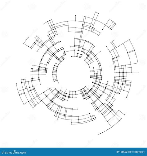Connecting Lines And Dots On White Background Abstract Network Connection Design Concept Stock