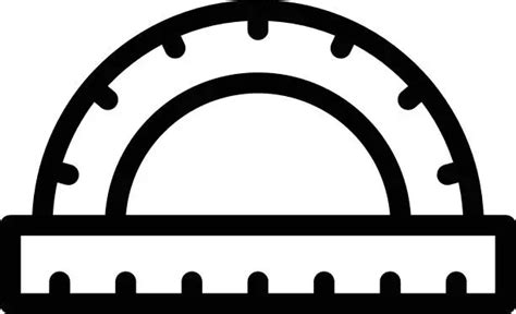 Free Rapporteur Protractor Geometry Tool Media Svg Illustrations And Vectors Templates Icons