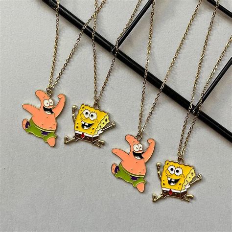 گرل پاور شاپ گردنبند ست باب اسفنجی و پاتریک💛💕