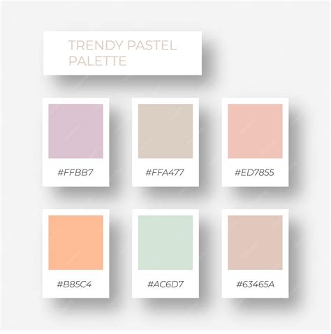 Premium Vector Trendy Pallete Of Color Cozy Nude Color Pallete