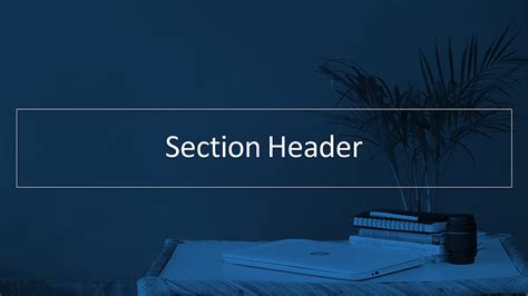 Powerpoint Section Header Design