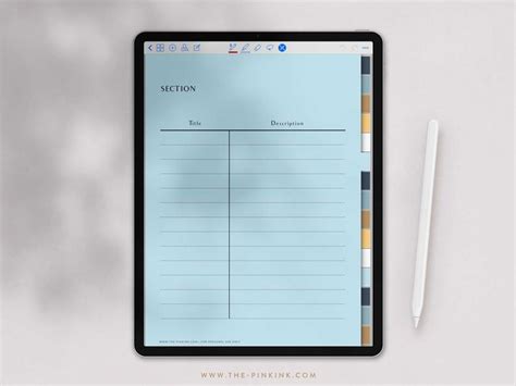 15 Subject Digital Notebook Goodnotes Template Notability Xodo Notebook Goodnotes Covers