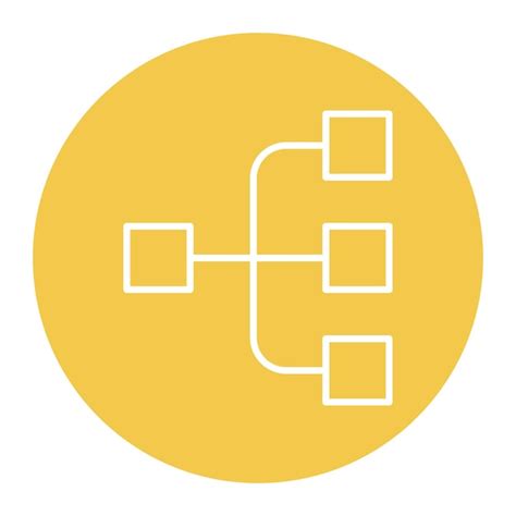 Premium Vector Process Mapping Icon