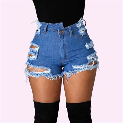Ripped Mini Shorts ~ Cut Off Denim Shorts ©beach Babe Bikini